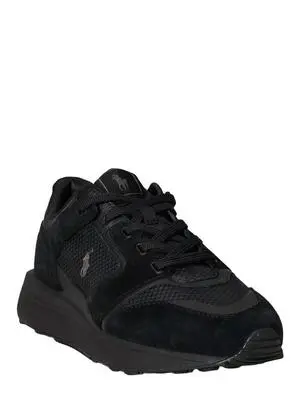 Polo Ralph Lauren Suede Lace-up Trainers - Black
