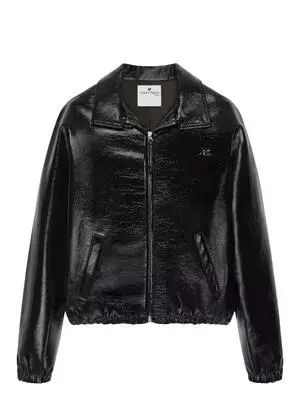 COURREGES Zip-up Jacket - Black