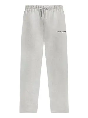 Manière De Voir Manier De Voort Logo-embroidered Wide-leg Track Pants - Grey