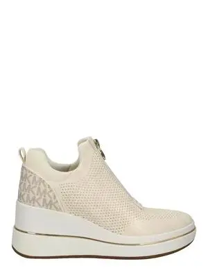 Michael Kors Willis Zip-up Logo Platform Sneakers - Neutrals