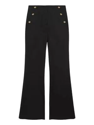 Simkhai Robin Button-embellishment Trousers - Black