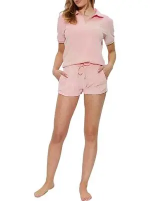 Hunza G Drawstring Shorts - Pink