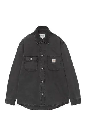 Carhartt Work In Progress Logo-patch Pocket Shirt Grey