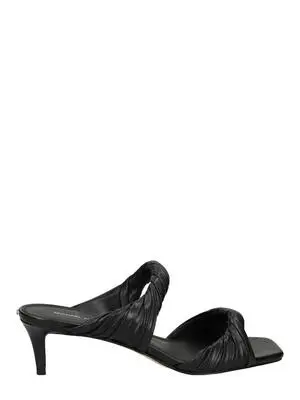 Michael Kors Kiana Leather Mules - Black