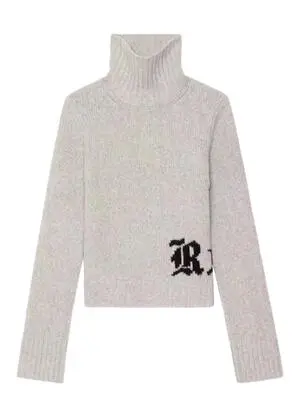 Zadig&Voltaire Zadig&Voltaire "Rock" Intarsia High-Neck Sweater Grey