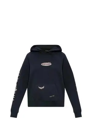 Zadig&Voltaire Georgy Embellished Cotton Hoodie - Blue