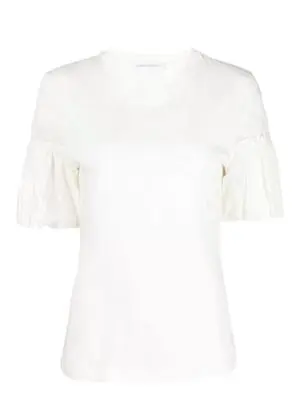 Alberta Ferretti Puff-sleeve T-shirt - White