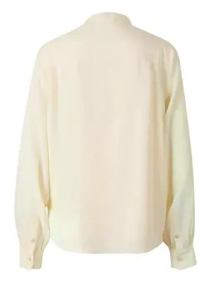 Ulla Johnson Delvine Tie-neck Shirt - Neutrals