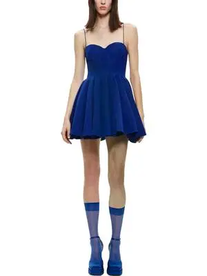 Alice + Olivia Adara Bustier Minidress - Blue