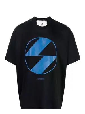THE SALVAGES Logo Print Cotton T-shirt - Black