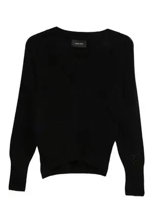 SIMONE ROCHA Long-Sleeve Ribbed Knit Sweater