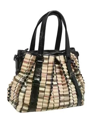BURBERRY House Check Ruched Shoulder Bag