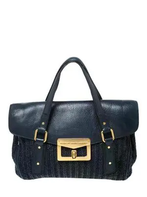 MARC JACOBS Marc Jacobs Vintage Woven Leather Tote Bag