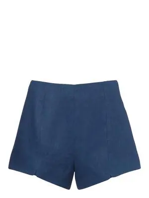 Posse Sabine Linen Shorts - Blue