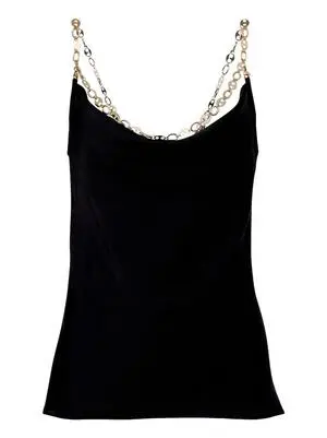 Rabanne Chain Detail Top - Black