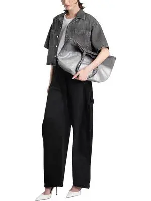 Alexander Wang Mid-rise Wide Leg Jeans - Black