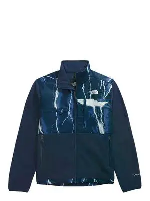 The North Face Denali Lightning Print Fleece Jacket - Blue