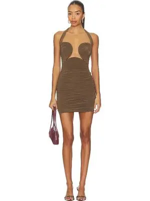 LOVERS AND FRIENDS Tamara Mini Dress - Brown