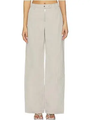 BY.DYLN Tasha Wide Leg Trousers - Grey