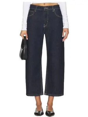 Free People Deep Trance Dropped Boyfriend Denim Trousers - Blue