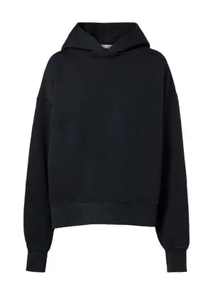 SLVRLAKE Relaxed Cotton Jersey Hoodie - Black