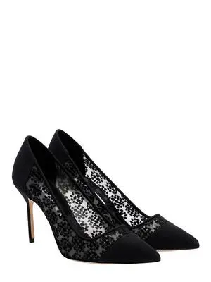 MANOLO BLAHNIK Manolo Blahnik Capcour 90 Lace Pumps