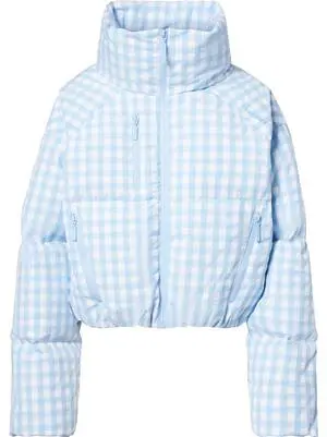 Cordova Cortina Gingham Down Ski Jacket - Blue