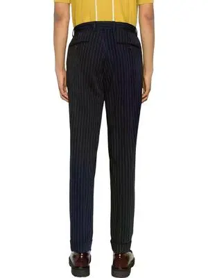 Polo Ralph Lauren Pinstripe Slim-leg Tailored Trousers - Blue