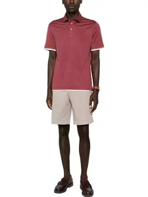 Brunello Cucinelli Short-sleeve Polo Shirt - Red