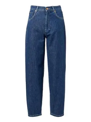 Max Mara S Max Mara Masia Barrel-Leg Jeans Blue