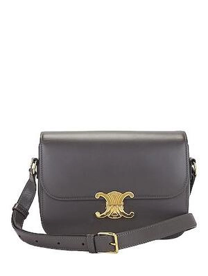 Celine Triomphe Shoulder Bag - Grey