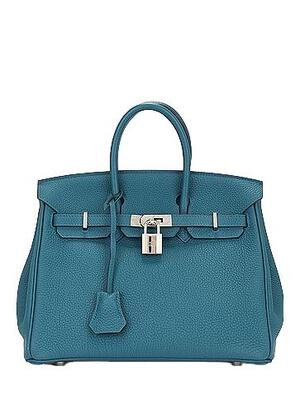 Hermès Clemence Birkin 25 Handbag - Colvert