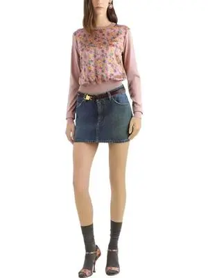 Dolce & Gabbana Floral-print Sweater - Pink