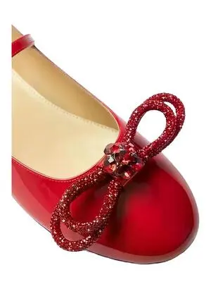 Mach & Mach Embellished Ballet Flats - Red