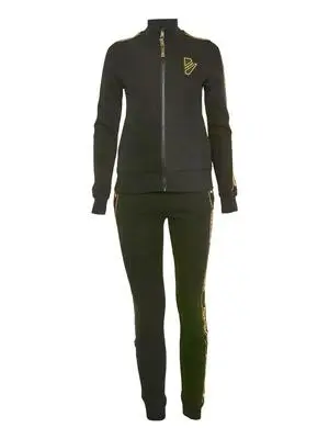 Fendi Logo-applique Tracksuit - Black