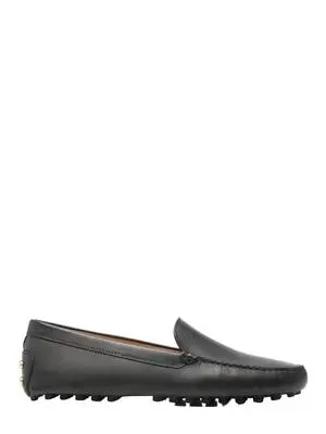 TOD'S Studded Embellished Loafers - Black