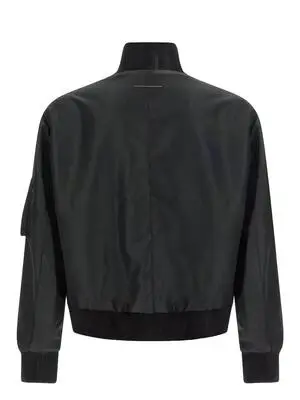 MAISON MARGIELA MM6 Maison Margiela High-Neck Bomber Jacket With Ribbed Details