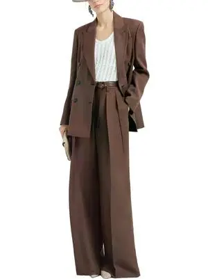 BRUNELLO CUCINELLI Peak Lapels Double-Breasted Blazer