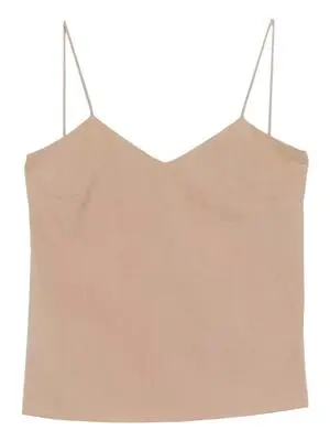 Max Mara V-neck Spaghetti Strap Top - Neutrals