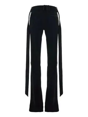 Attico Belt Loops Trousers - Black
