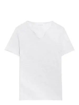 Zadig&Voltaire Monastir Henley T-shirt - Grey
