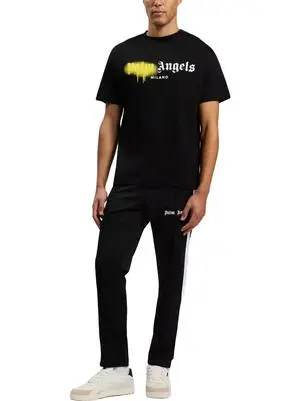 Palm Angels Spray City Milan Dripping Logo T-shirt - Black