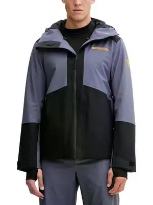Rossignol Hooded Ski Jacket With Logo Detail - Grey