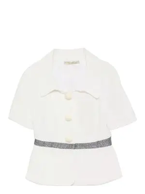Balenciaga By Guesquiere Patchwork Blazer - White