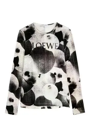 Loewe Balloon Print Long Sleeve T-shirt - Black