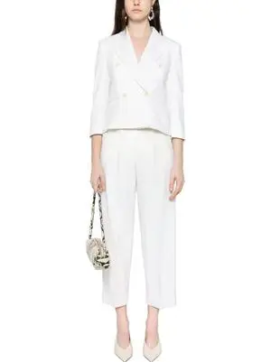 Max Mara Double-breasted Peak Lapel Blazer - Neutrals
