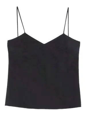Max Mara Sleeveless V-neck Top - Black