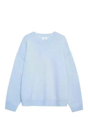 ANINE BING Lee Crew-neck Sweater - Blue