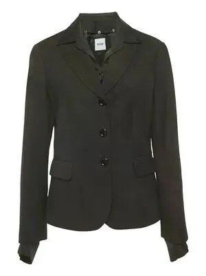 Moschino Crepe Detachable-collar Jacket - Black