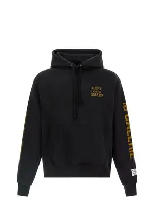 GALLERY DEPT. Logo Print Oversized Hoodie - Black